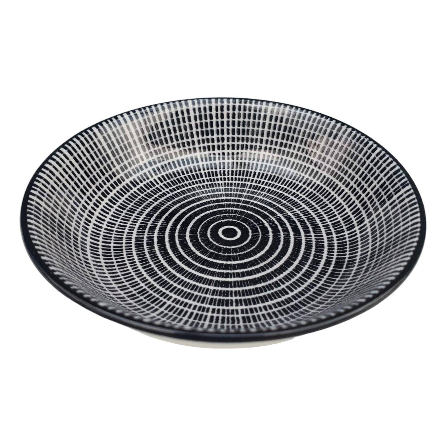 Pocillo Loza Diseño Negro 9.5x2cm – BIX