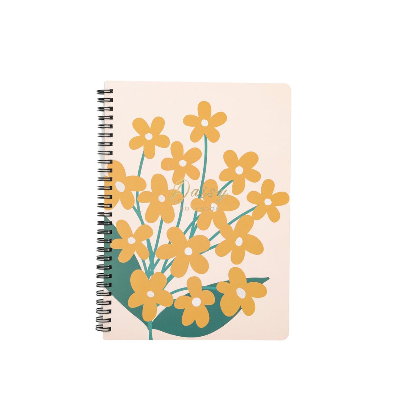Libreta Diseño Flores Crema 25*18 80 Hojas – BIX