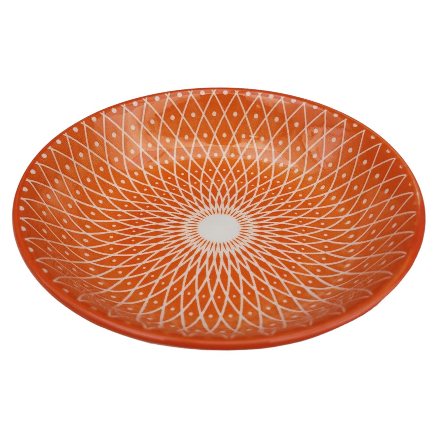 Pocillo Loza Diseño Naranjo 9.5x2cm – BIX