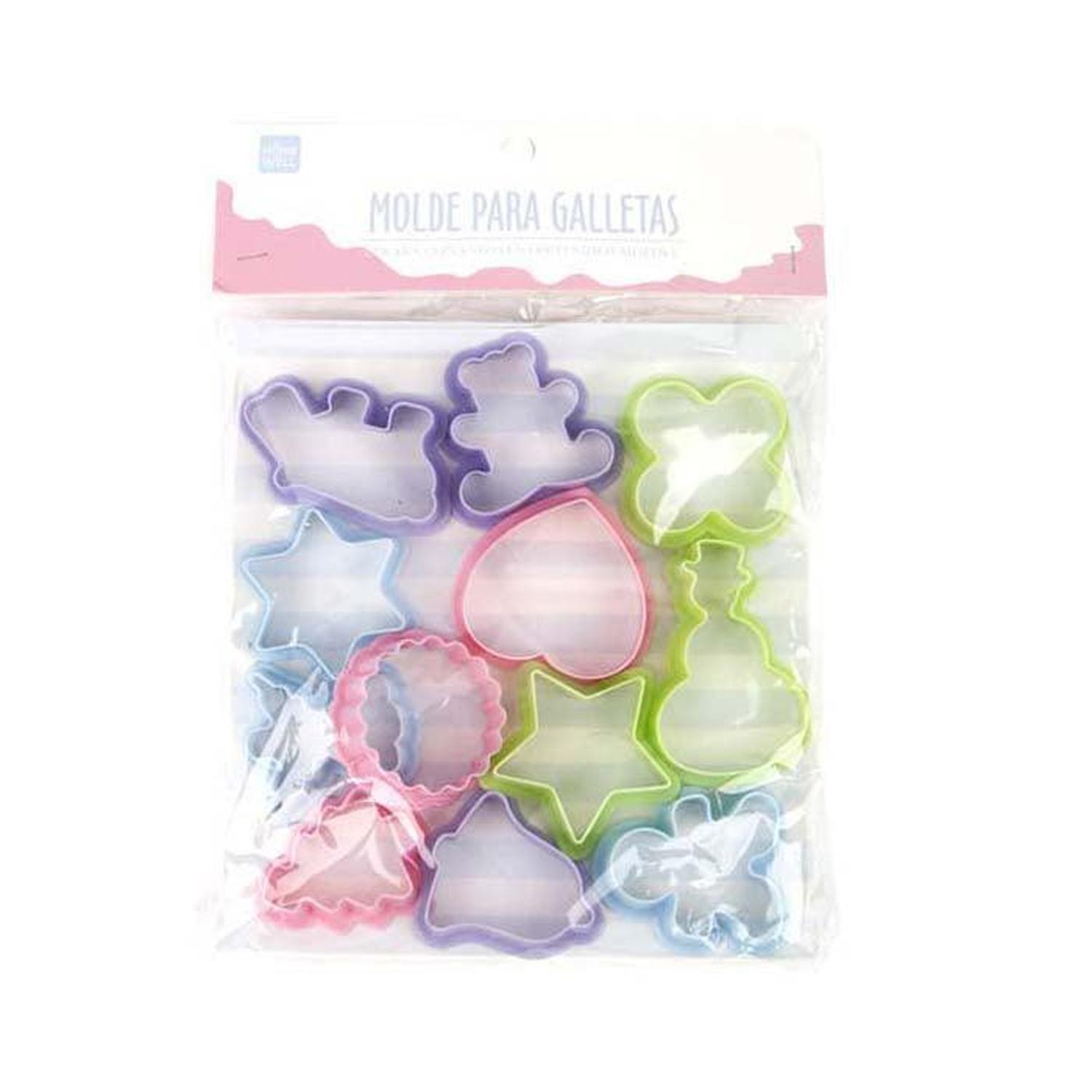 Molde Galletas Formas (12u) – BIX